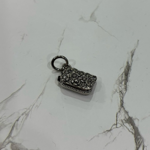 Coach | Jewelry | Coach Tea Rose Silver Bag Charm | Poshmark